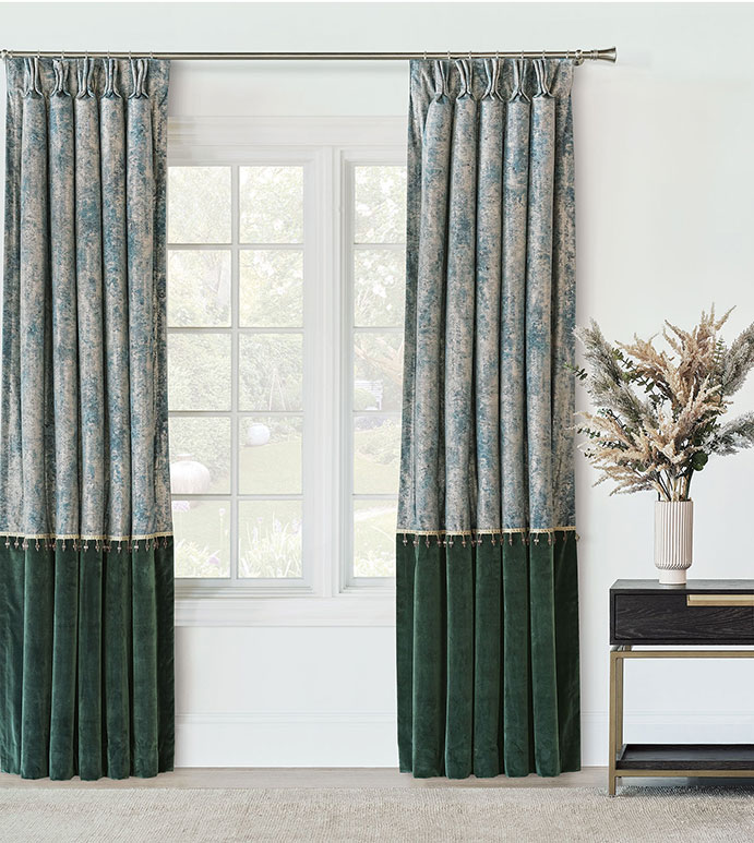 Esmeralda Colorblock Curtain Panel | Eastern Accents