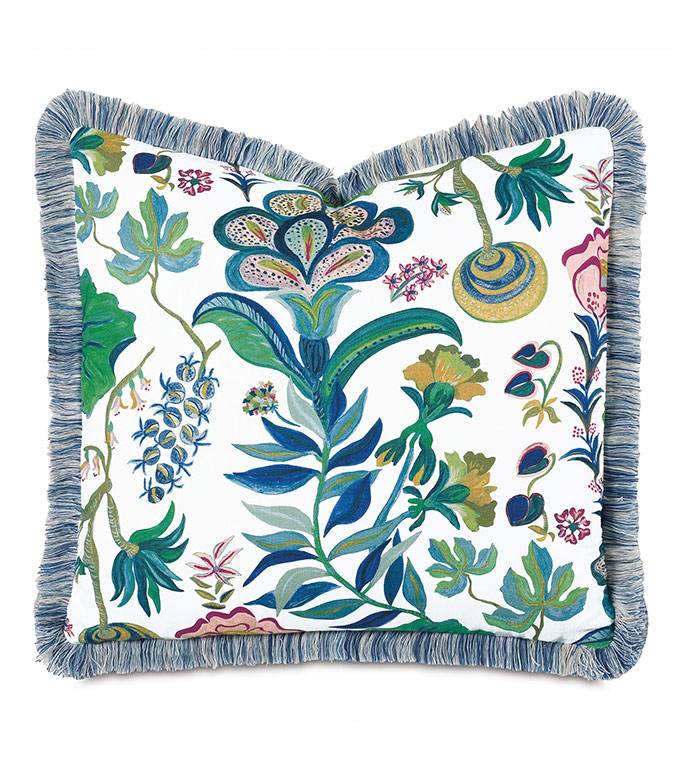 Longwood Floral Decorative Pillow | Eastern Accents