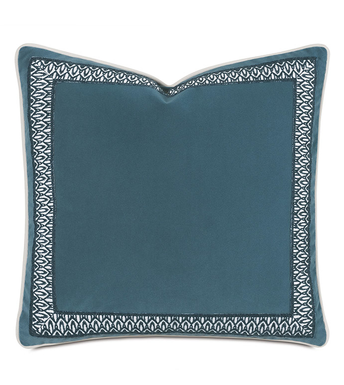 Amu Embroidered Border Decorative Pillow | Eastern Accents