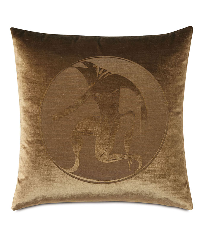 Antiquity Minotaur Decorative Pillow | Eastern Accents