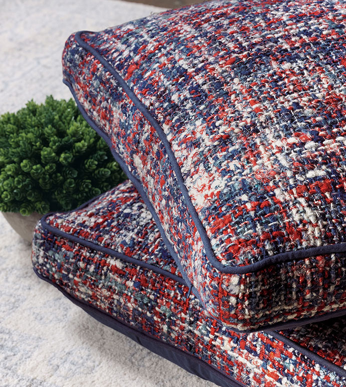 Newport Textured Boxed Pillow | Eastern Accents