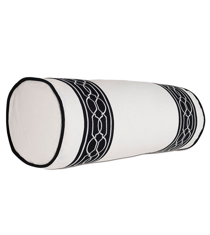 Baldwin White Bolster | Eastern Accents