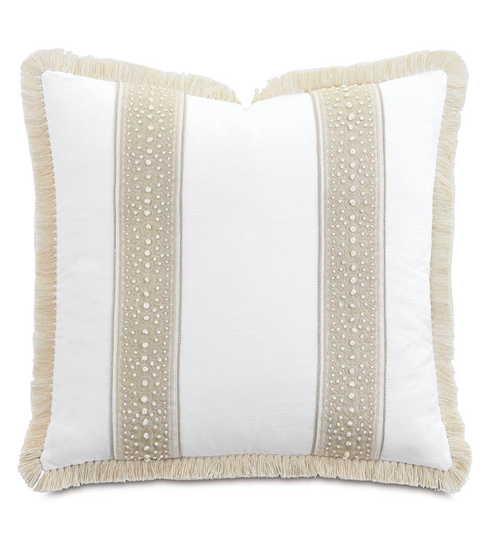 Casa Guava Embroidered Decorative Pillow | Eastern Accents