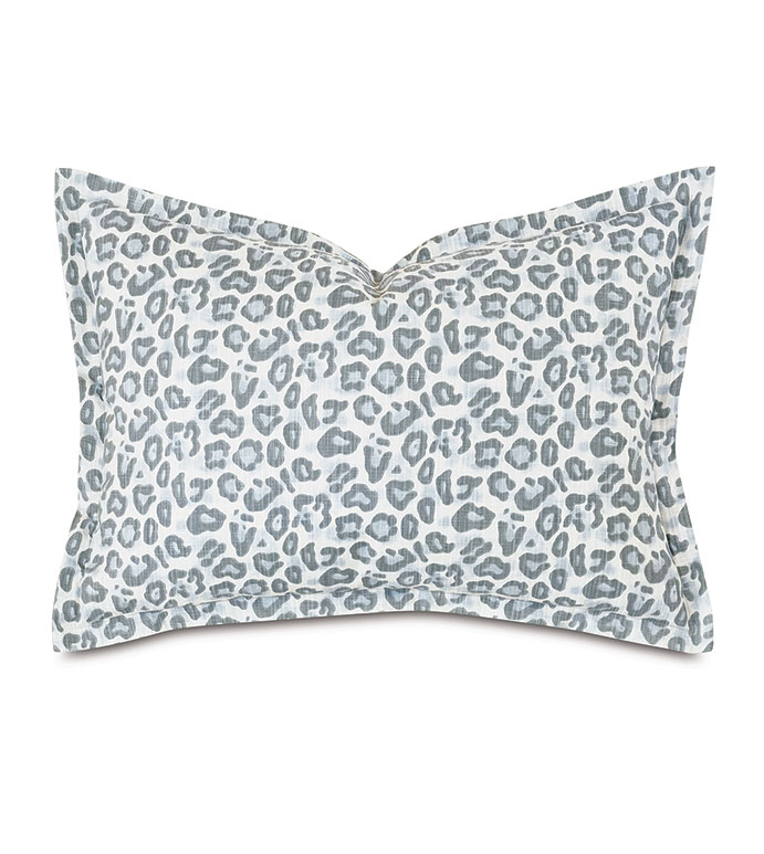 Liesl Leopard Print Standard Sham | Eastern Accents