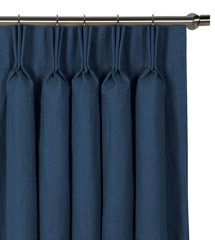 indigo curtain panels