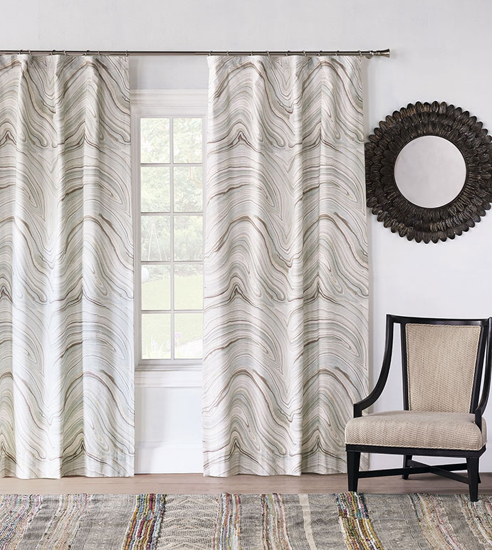 Blake Marble Curtain Panel | Eastern Accents