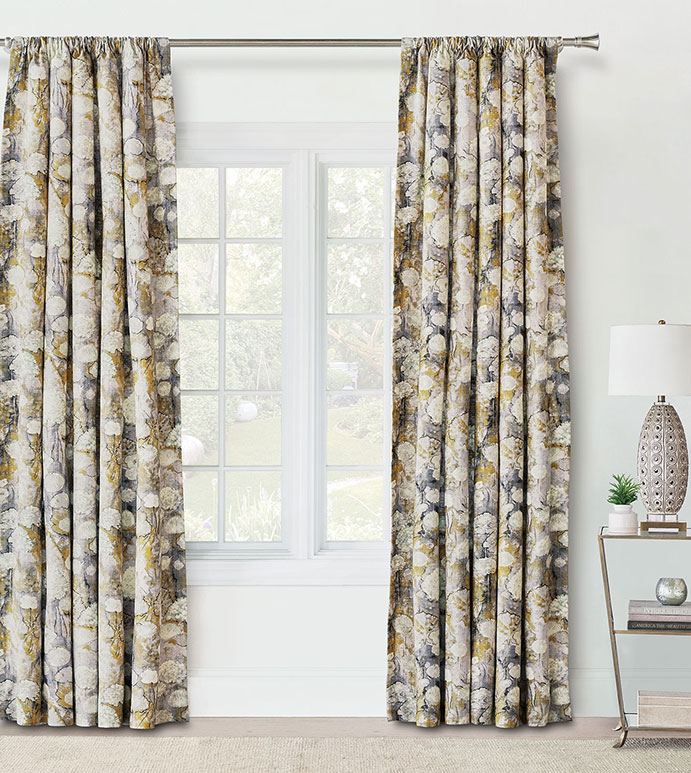 Evangeline Botanical Curtain Panel | Eastern Accents
