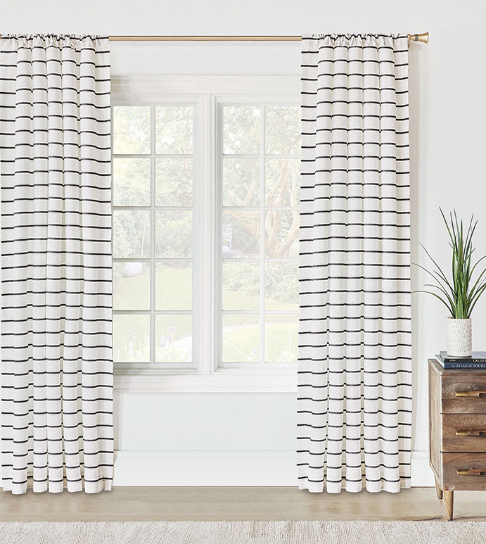 Connery Striped Curtain Panel | Eastern Accents