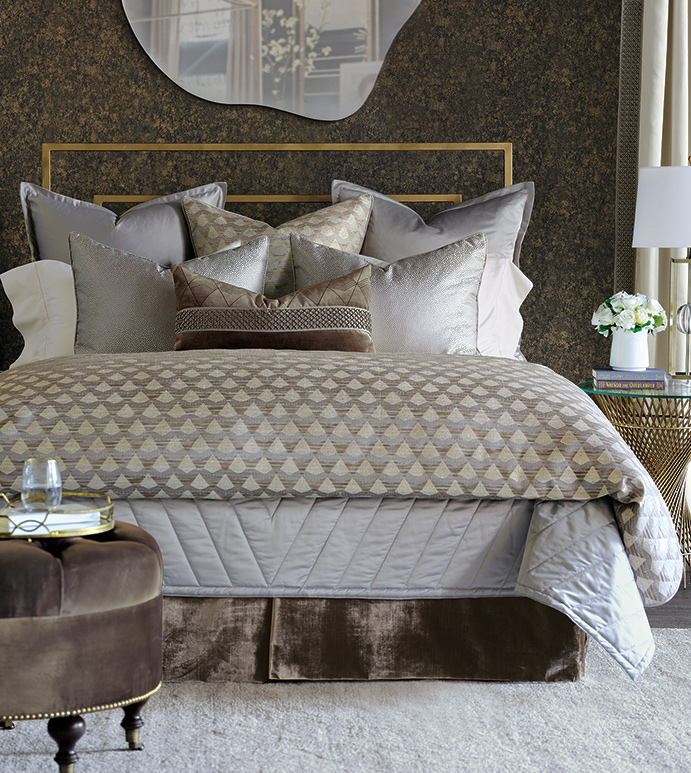 Silvio Chevron Coverlet | Eastern Accents