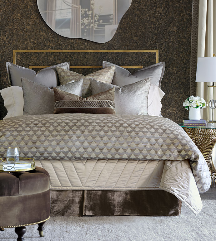 Silvio Chevron Coverlet | Eastern Accents