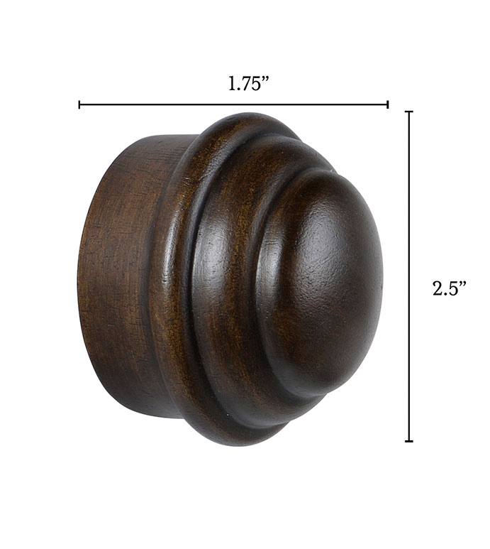 Legna Walnut Medallion End Cap Pair | Eastern Accents