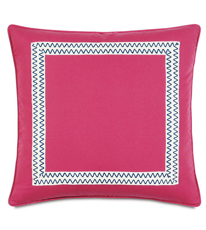 Decker Pink Euro Sham | Eastern Accents
