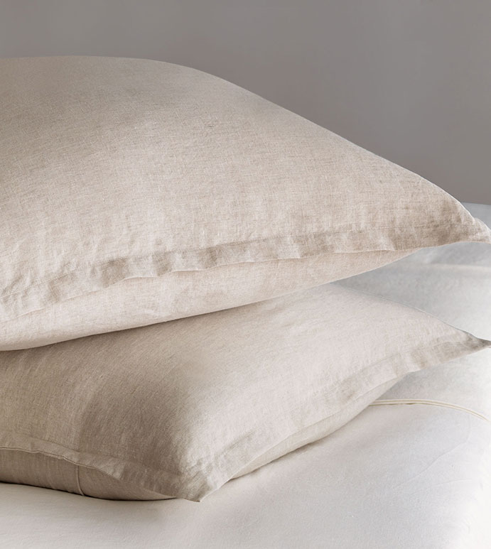 Shiloh Linen Euro Sham In Natural | Eastern Accents