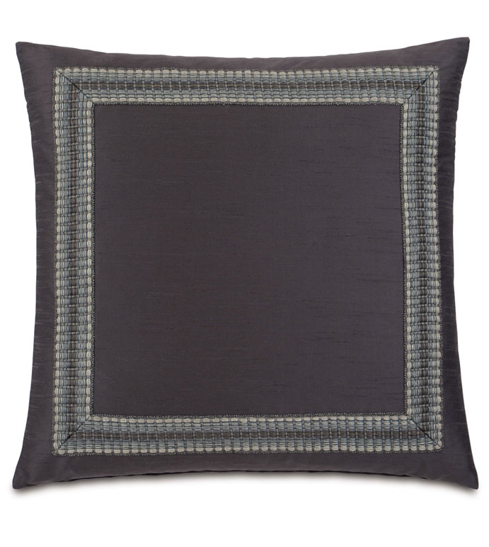 Edris Charcoal With Mitered Border | Eastern Accents