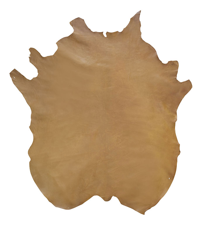 Tudor Gold Leather Hide Full | Eastern Accents