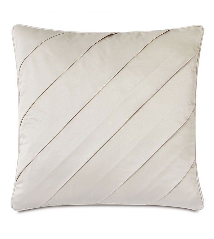 Marceau Diagonal Pleat Decorative Pillow | Eastern Accents