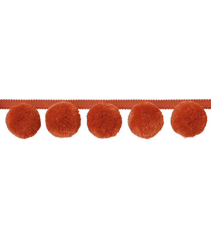 Finley Coral Ball Trim | Eastern Accents