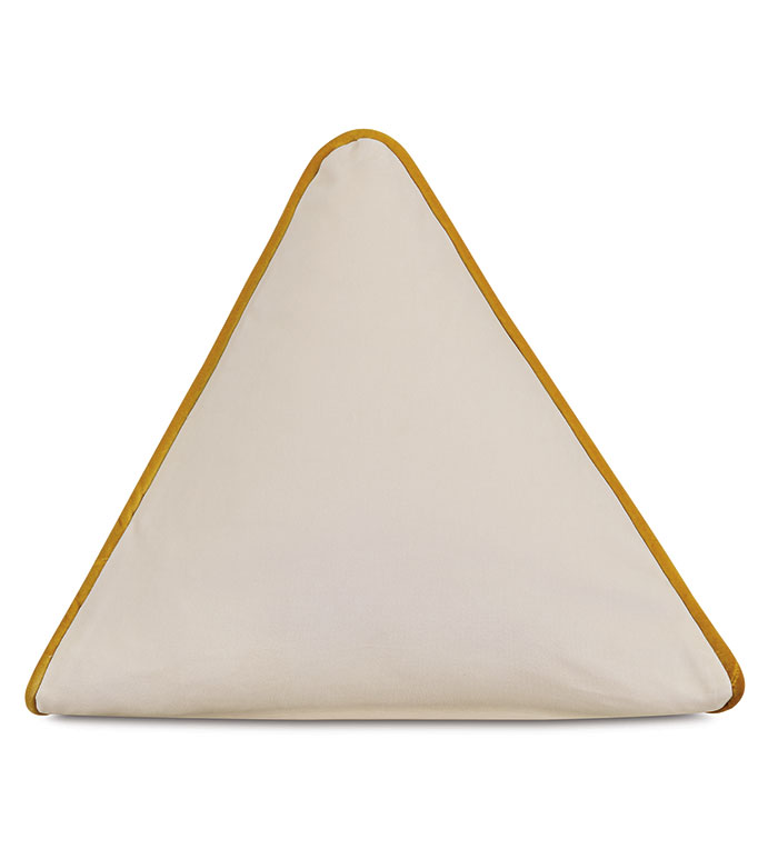 Uma Pyramid Decorative Pillow In Ivory | Eastern Accents