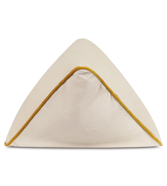 Uma Pyramid Decorative Pillow In Ivory | Eastern Accents