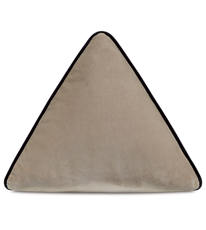 Uma Pyramid Decorative Pillow In Khaki | Eastern Accents