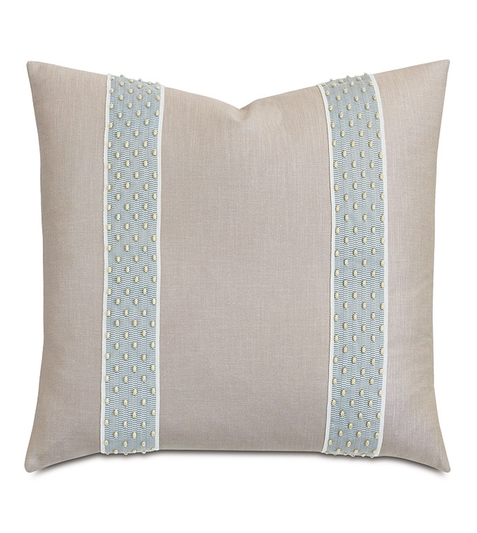 Yesenia Beaded Border Decorative Pillow | Eastern Accents