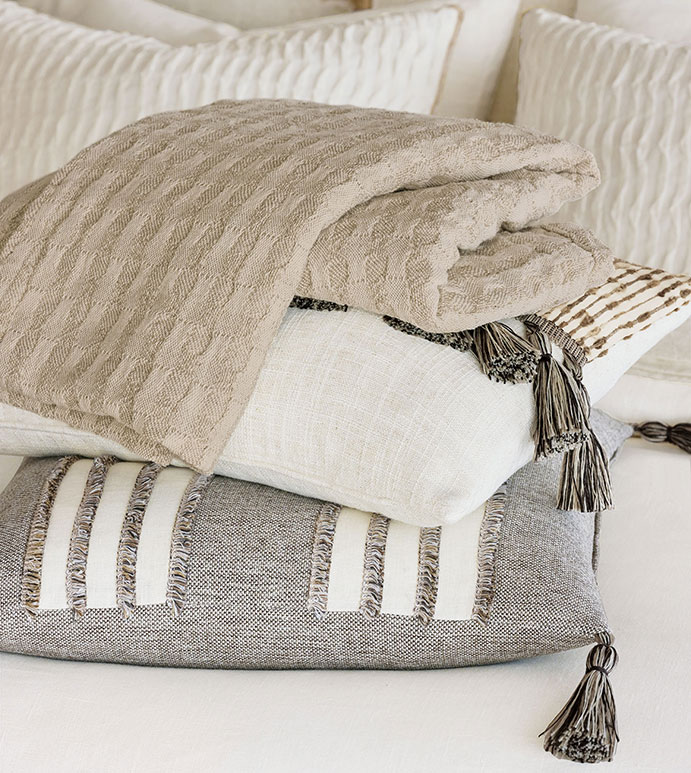Cliffe Neutral Throw | Eastern Accents