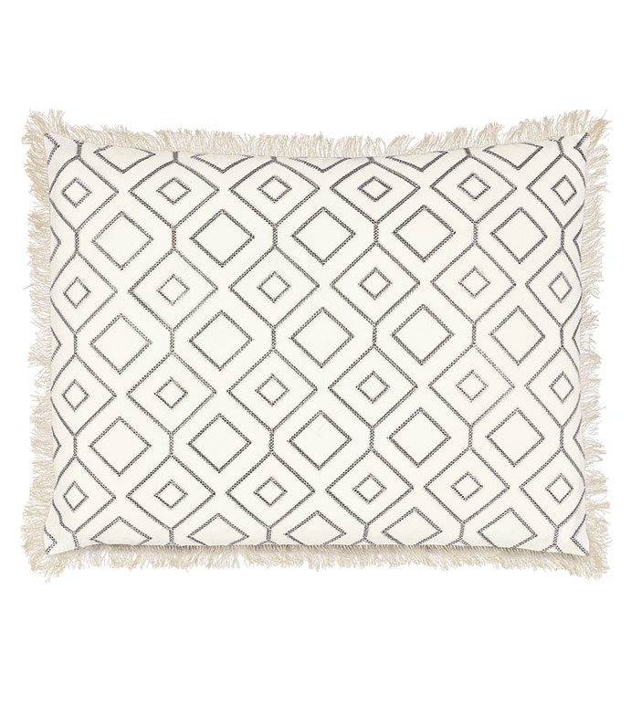 Freya Embroidered Standard Sham | Eastern Accents