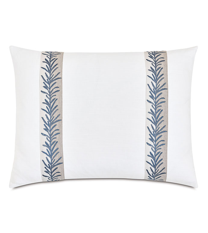 Vizcaya Embroidered Standard Sham | Eastern Accents