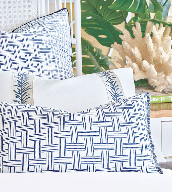 Vizcaya Embroidered Standard Sham | Eastern Accents