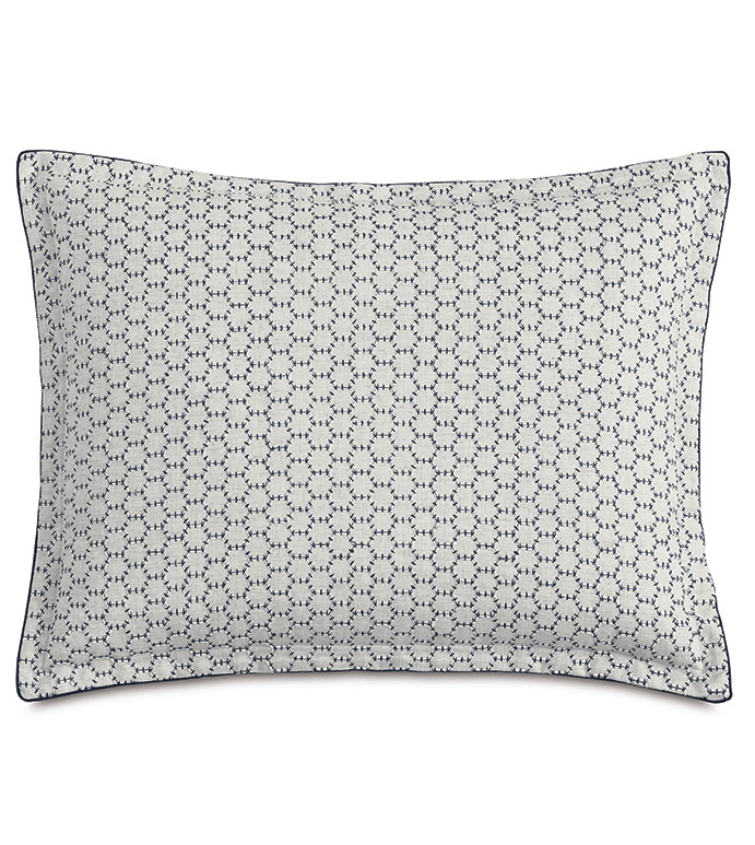 Beau Embroidered Standard Sham | Eastern Accents