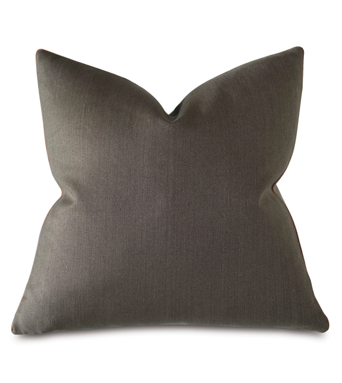 Castle Linen Decorative Pillow In Earth | Eastern Accents