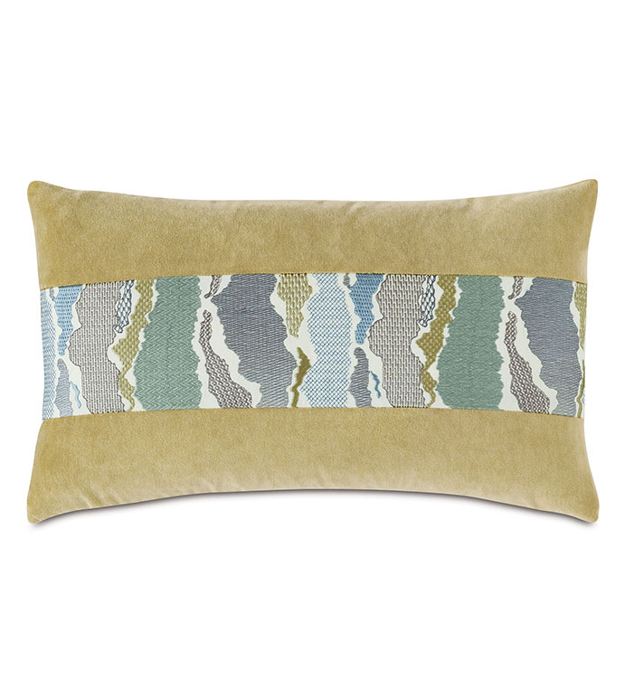 Zephyr Embroidered Insert Decorative Pillow | Eastern Accents