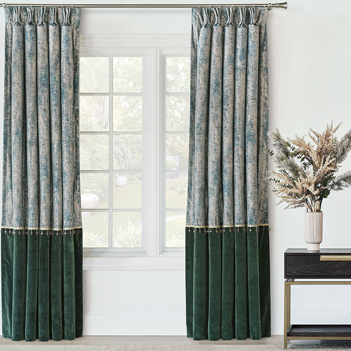 Esmeralda Colorblock Curtain Panel | Eastern Accents