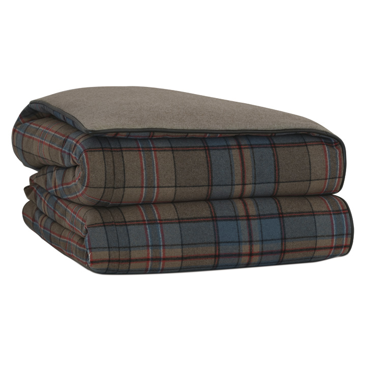 Rudy Wool Plaid Duvet Cover | Eastern Accents