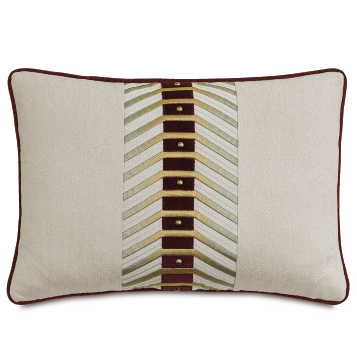 Rufus Embroidered Decorative Pillow | Eastern Accents