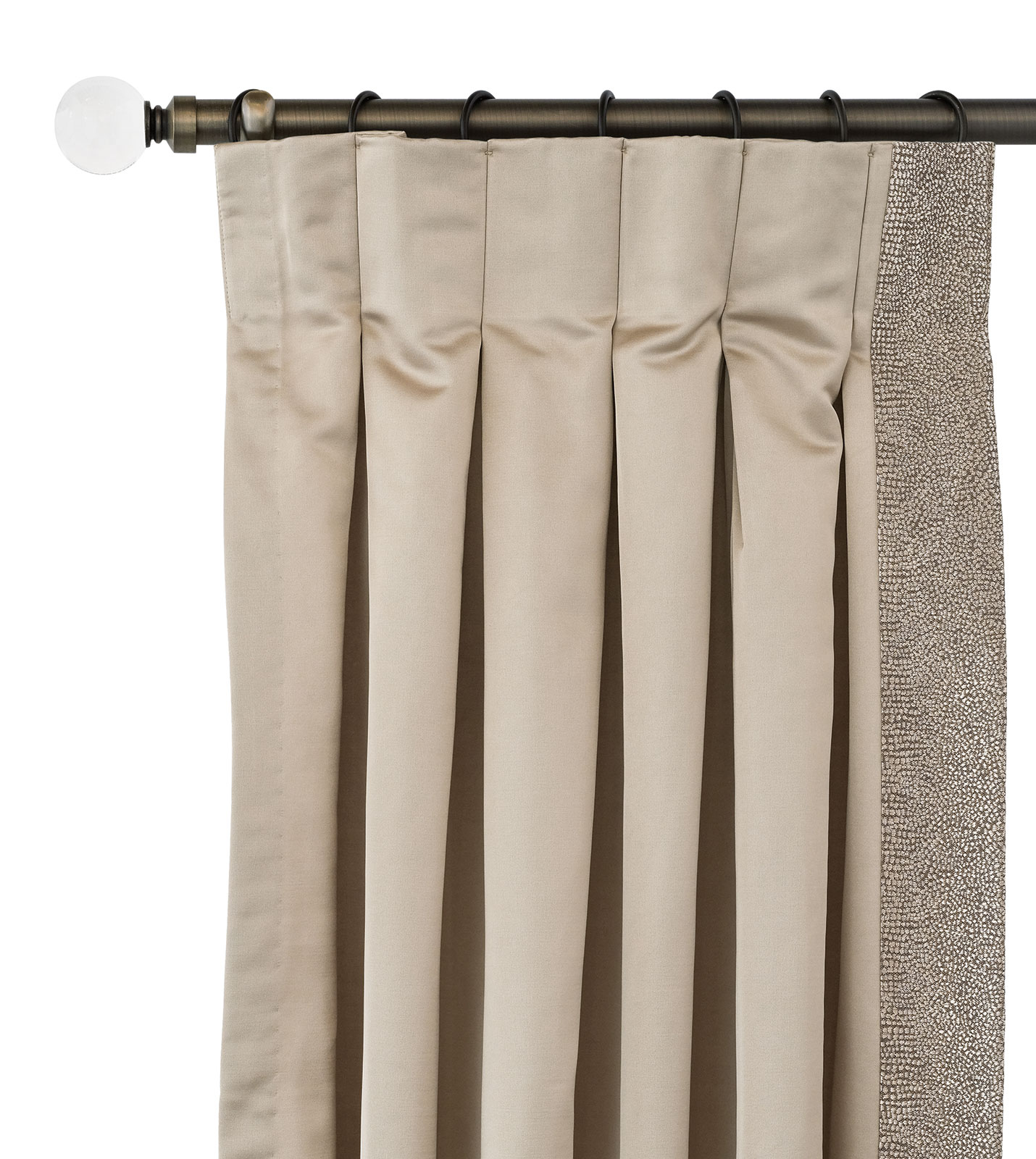 Arwen Satin Effect Curtain Panel | Eastern Accents