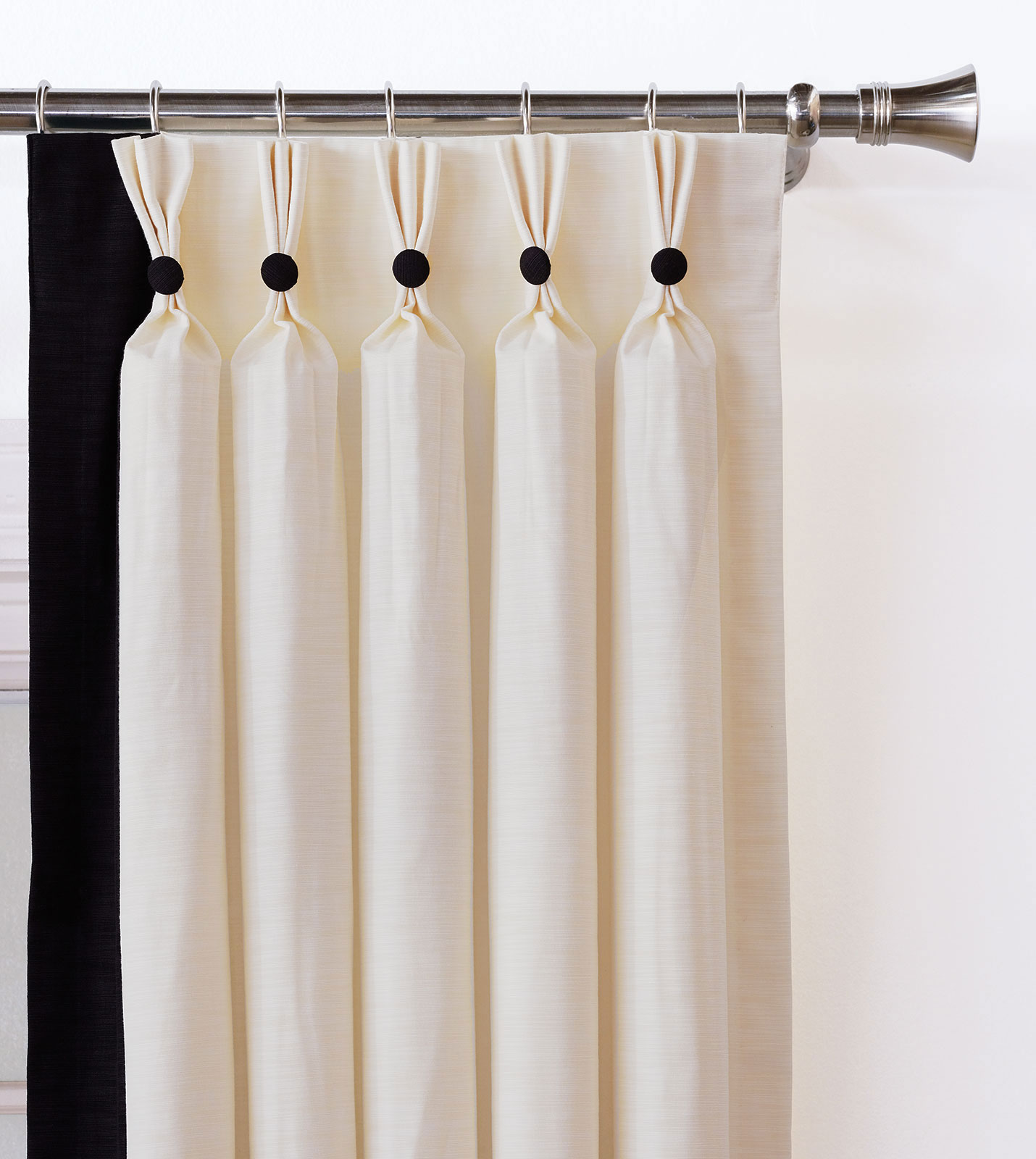 Dominique Button Curtain Panel | Eastern Accents