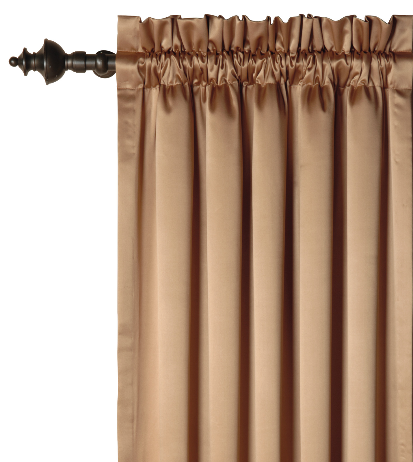 Charmeuse Bronze Curtain Panel | Eastern Accents