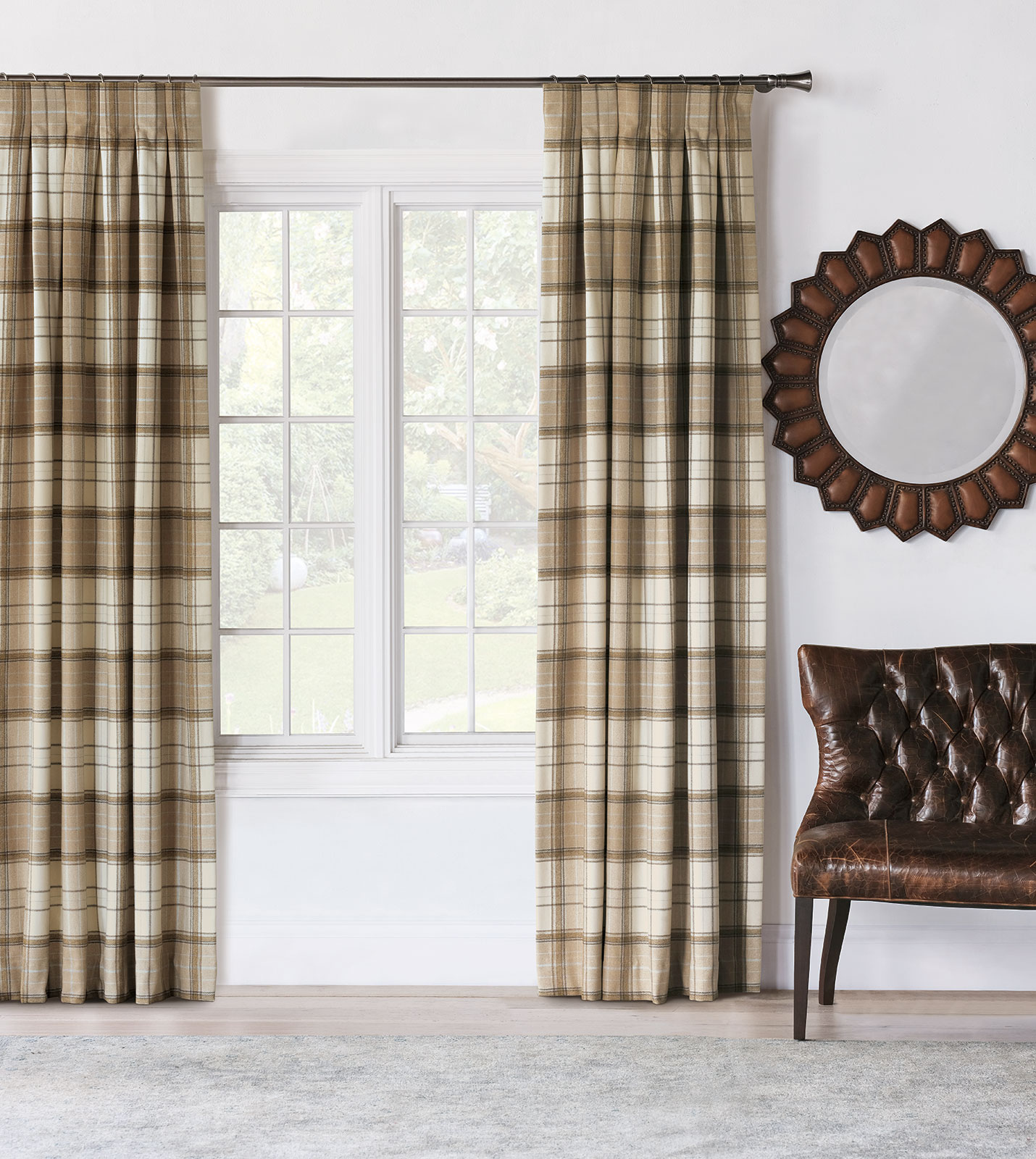 Aldrich Plaid Curtain Panel | Eastern Accents