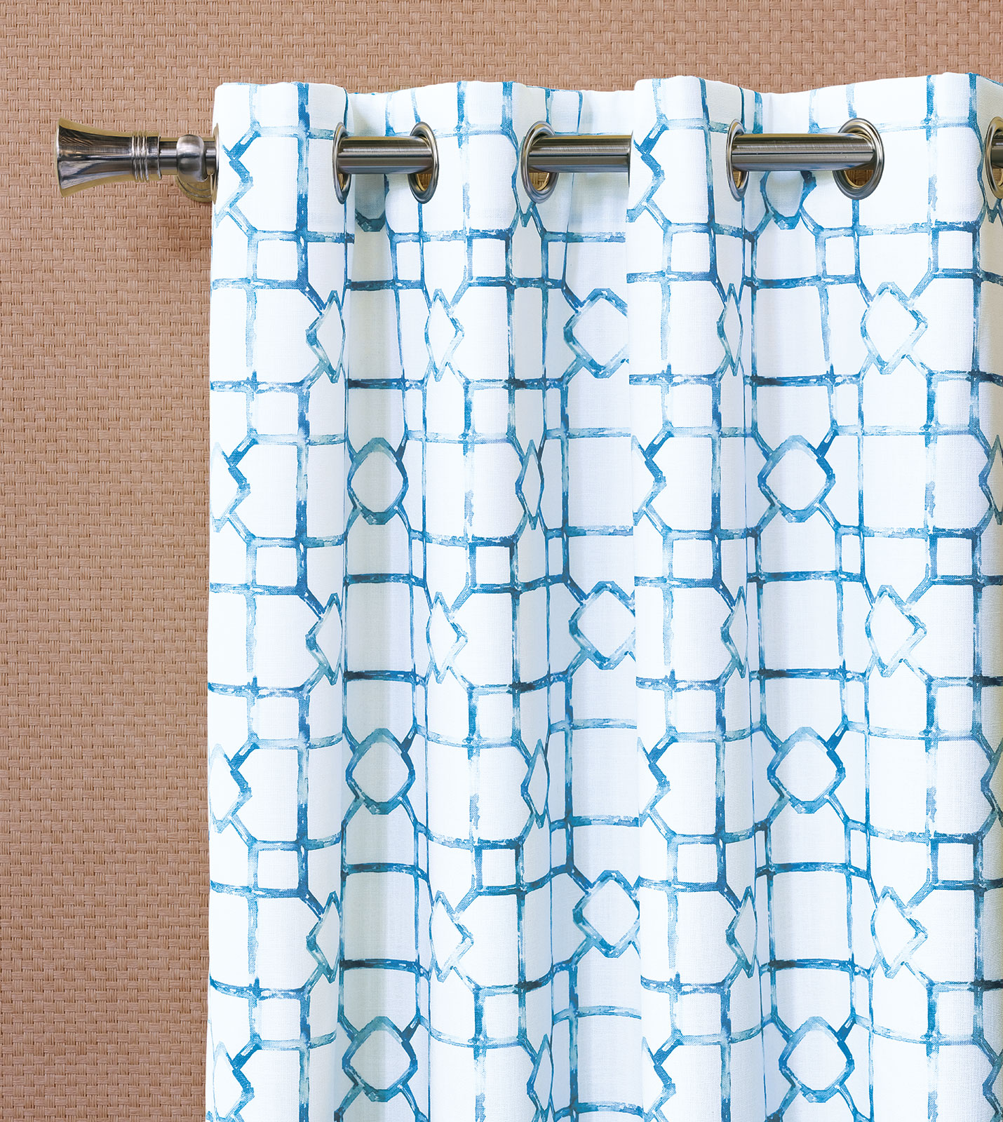 Castaway Lattice Curtain Panel | Eastern Accents