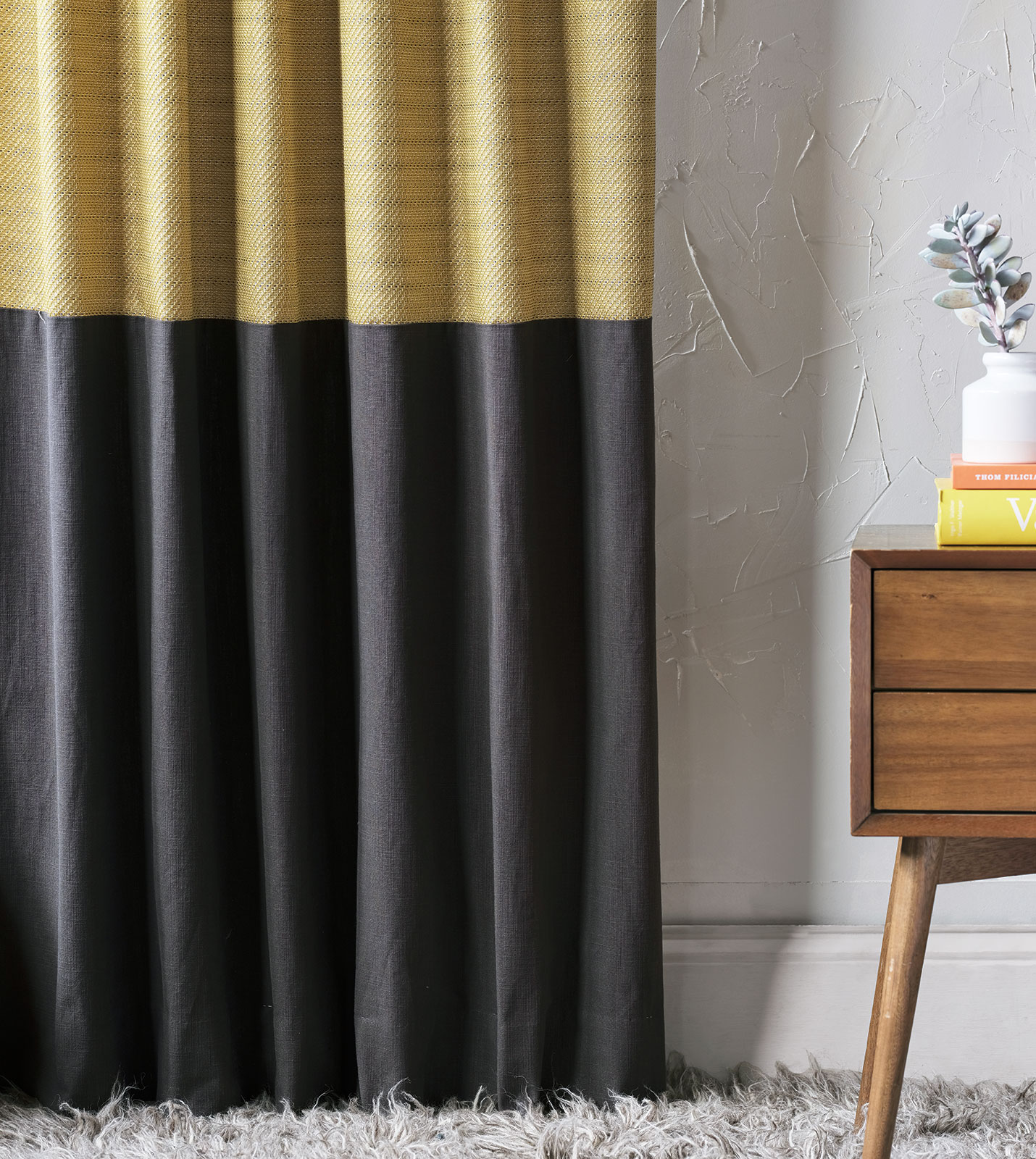 Camden Color Block Curtain Panel | Eastern Accents