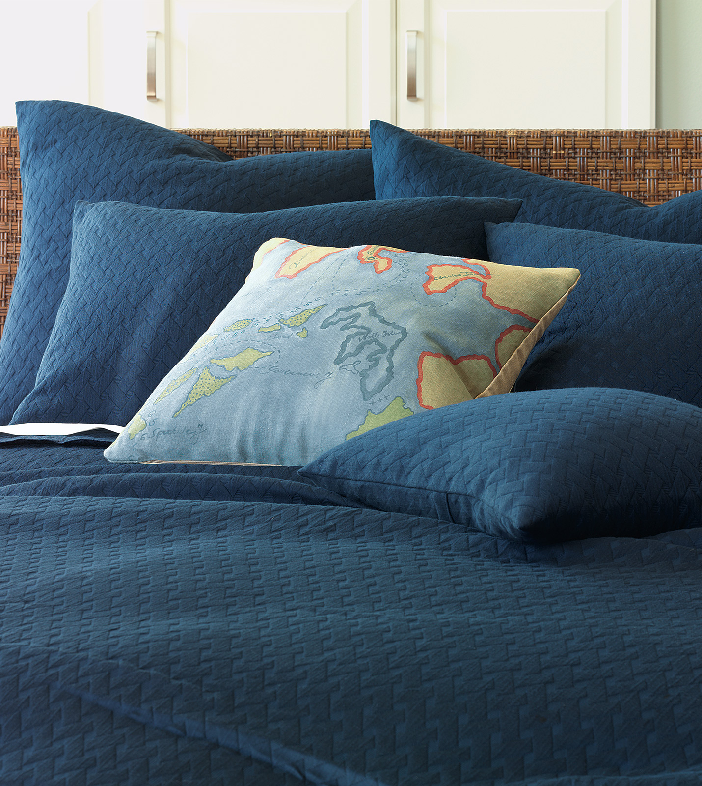 Briseyda Indigo Coverlet | Eastern Accents