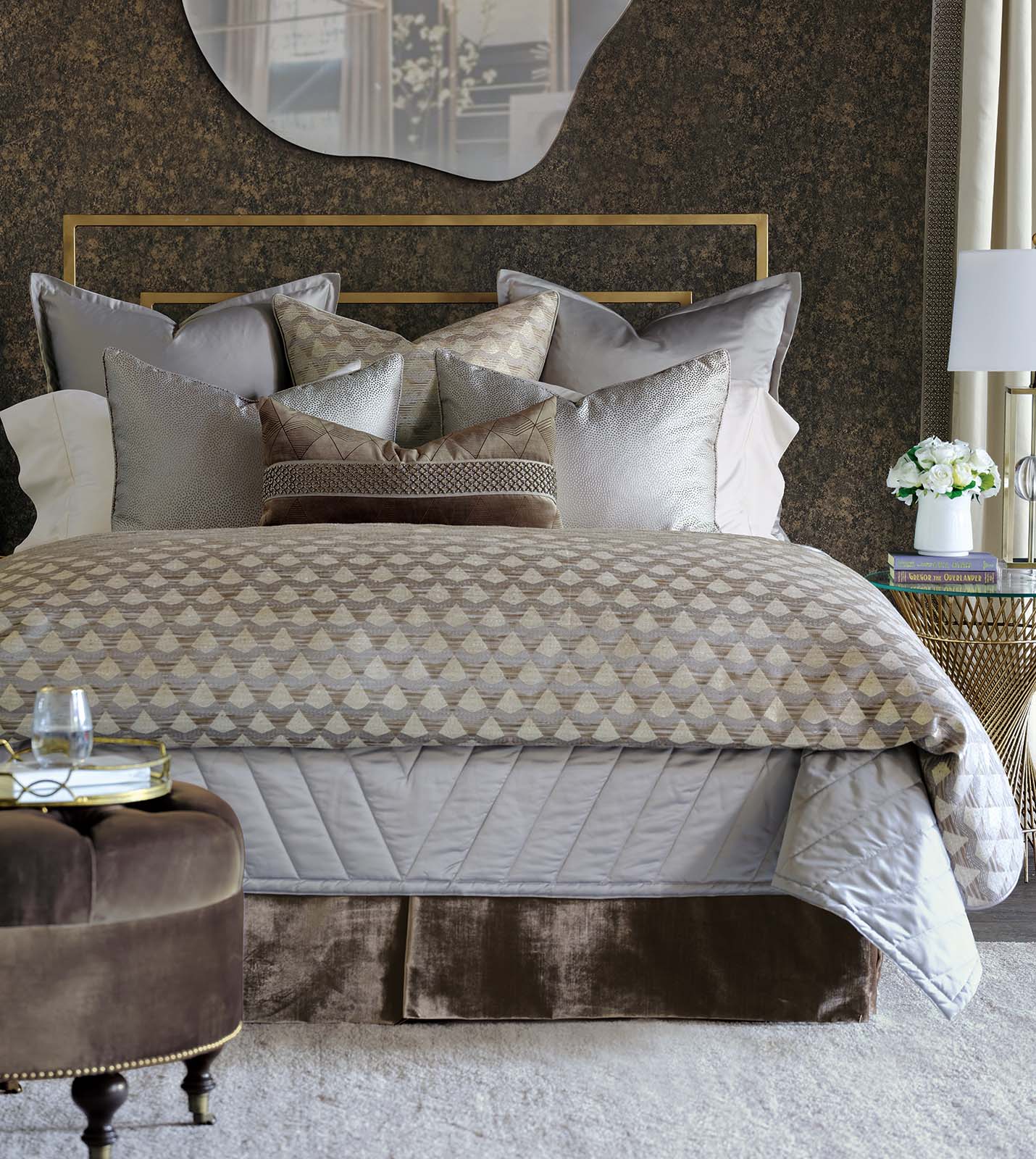 Silvio Chevron Coverlet | Eastern Accents