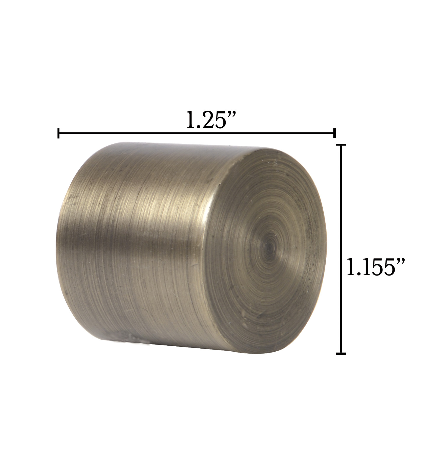 Metallo Brushed Brass Flush End Cap Pair | Eastern Accents