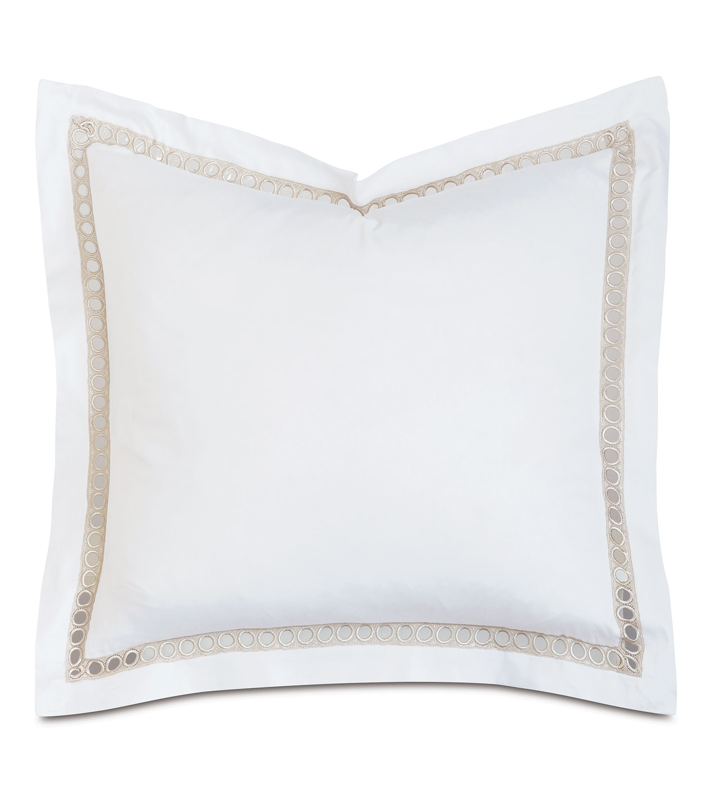 Celine Lace Euro Sham In Champagne | Eastern Accents