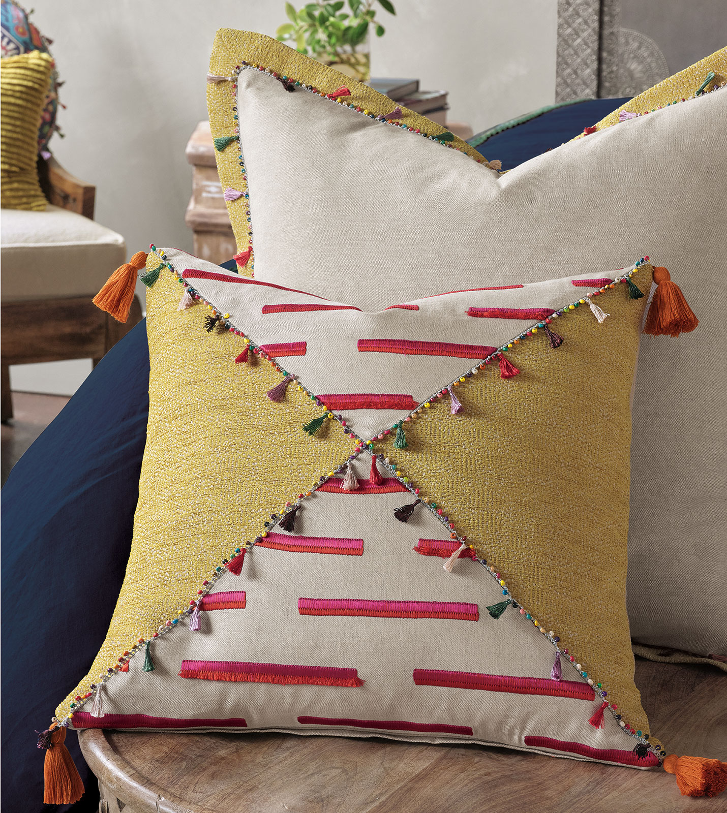 Fairuza Eclectic Decorative Pillow | Eastern Accents