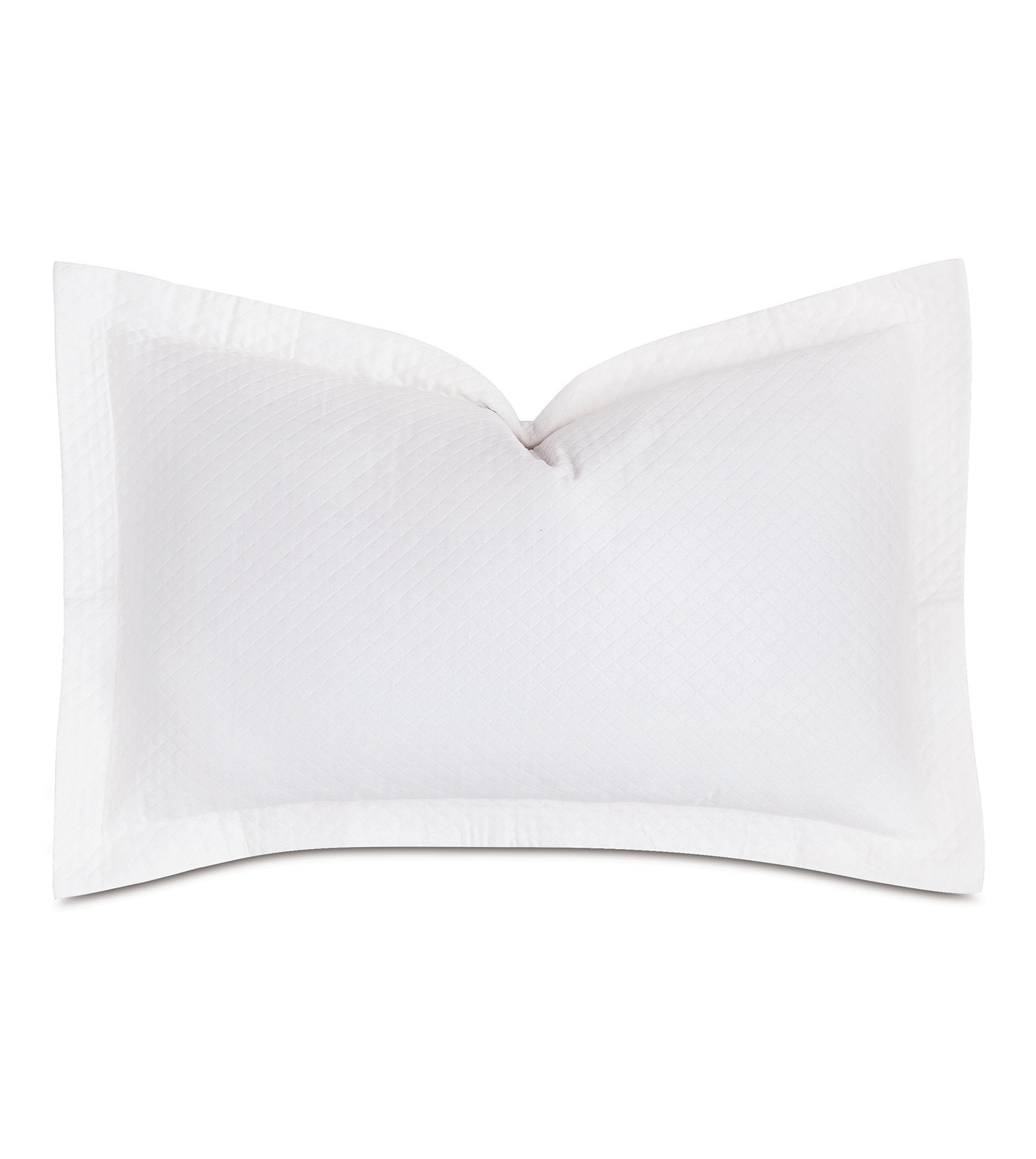 Matera Pique Queen Sham In White | Eastern Accents