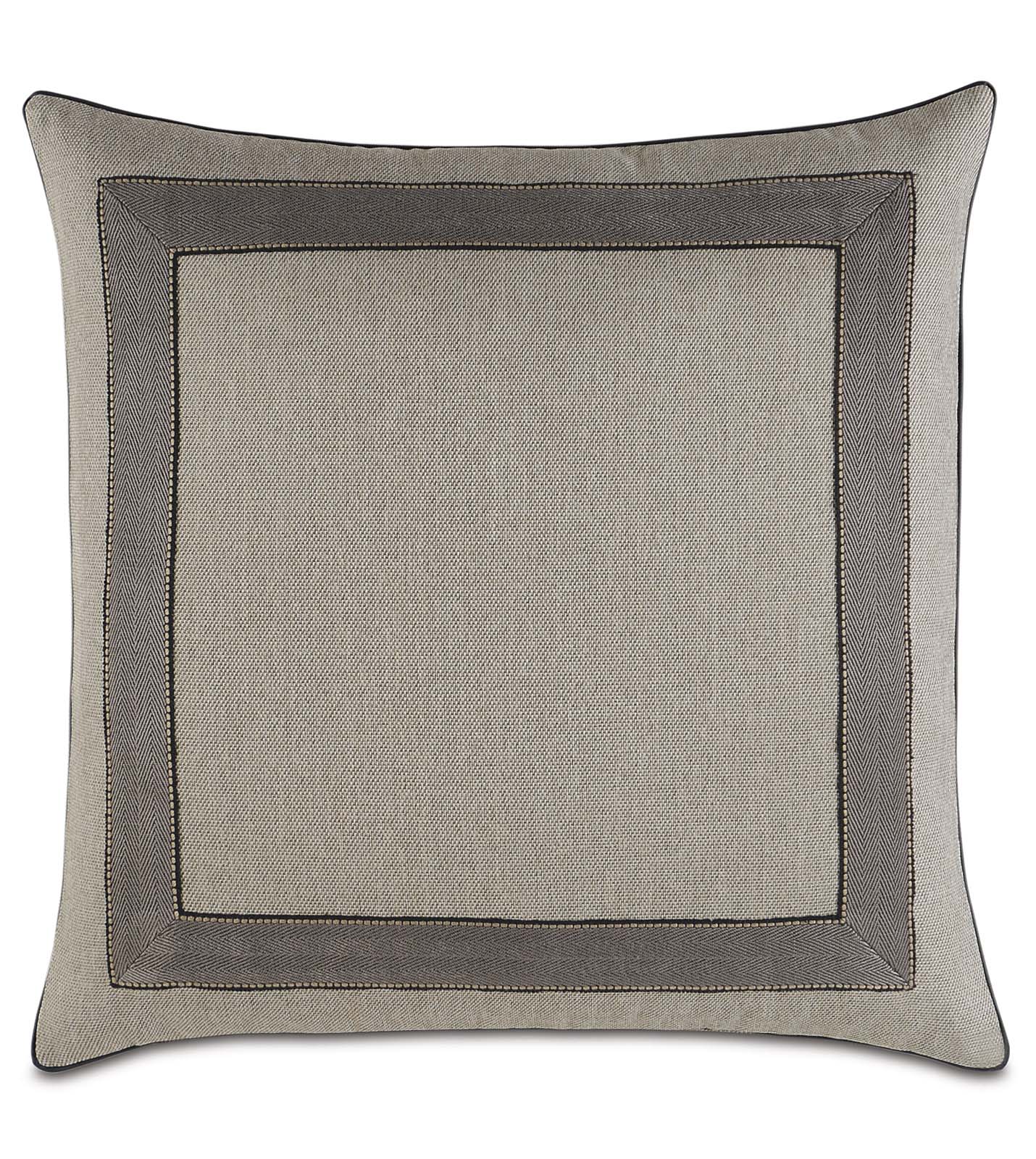 Reign Mitered Border Decorative Pillow | Eastern Accents