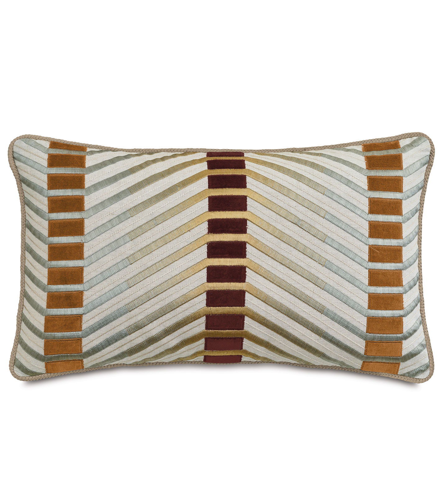 Rufus Embroidered Decorative Pillow | Eastern Accents