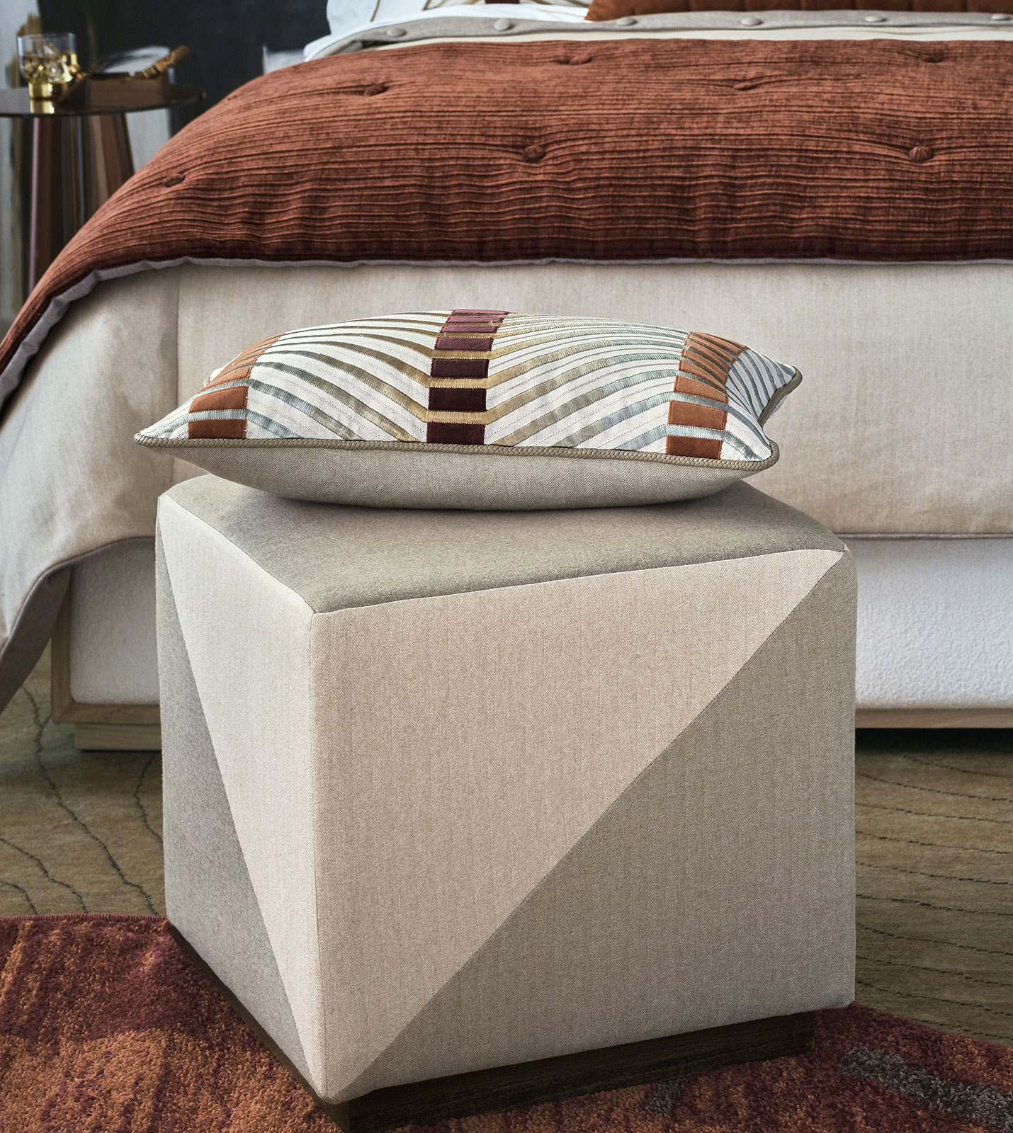 Rufus Embroidered Decorative Pillow | Eastern Accents